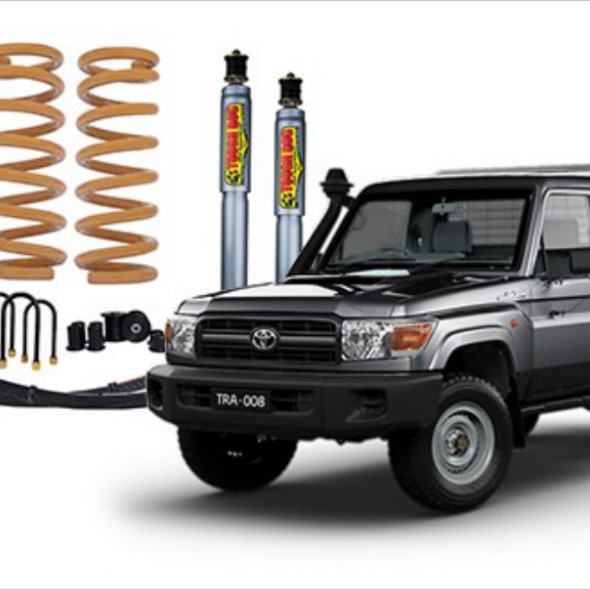 Tough Dog 9 Stage Adjustable Front Shocks For Toyota Land Cruiser 76/7 ...